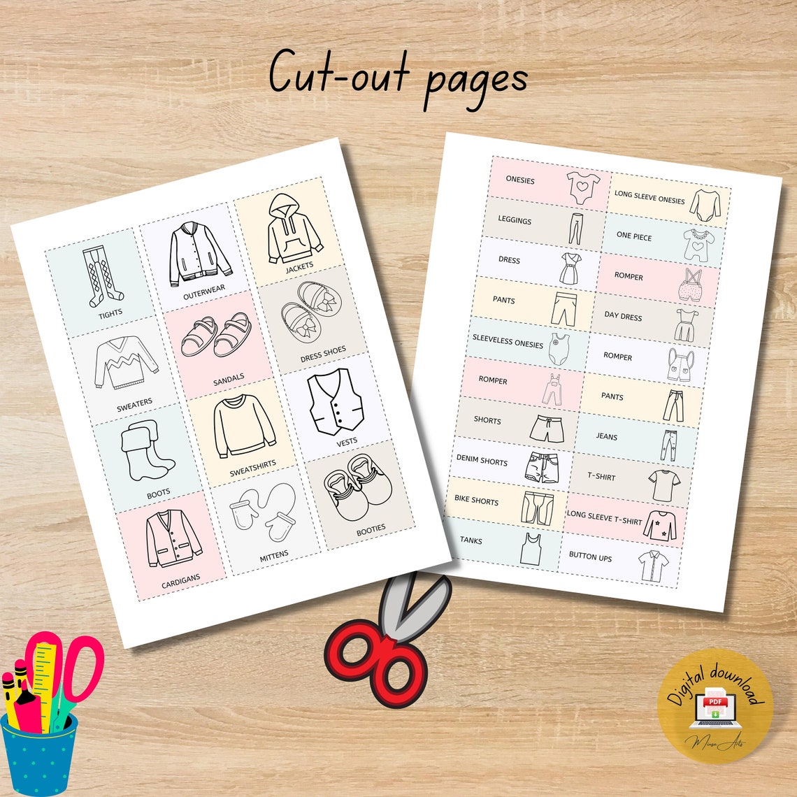 Dresser Drawer Label Printable Kids Clothing Trofast Label - Etsy