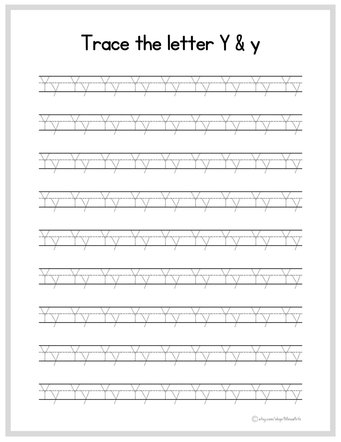 Printable Alphabet Letters Tracing 26 PDF Pages ABC Practice - Etsy