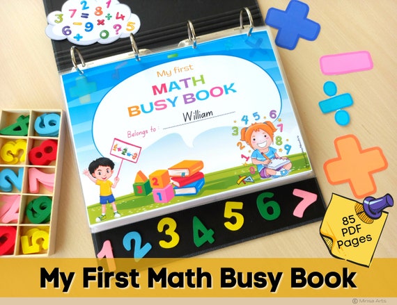 Math Busy Book Kindergarten Math Activities Learning Busy - Etsy