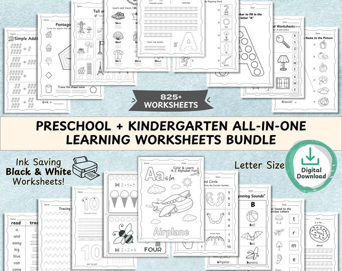 Letter Tracing - Upper & Lower Case - Etsy Canada