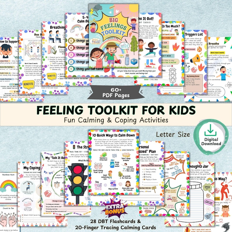Coping Skills Workbook for Kids PRINTABLE | Emotional Regulation ...