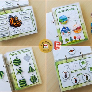 Summer Mini Busy Book Printable Toddler Learning Binder Learning ...