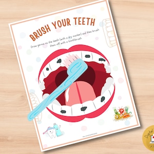Dental Health and Anatomy Printable for Better Oral Hygiene | Preschool ...