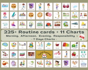 Responsibility Chore Chart Printable Daily Routine for Kids - Etsy