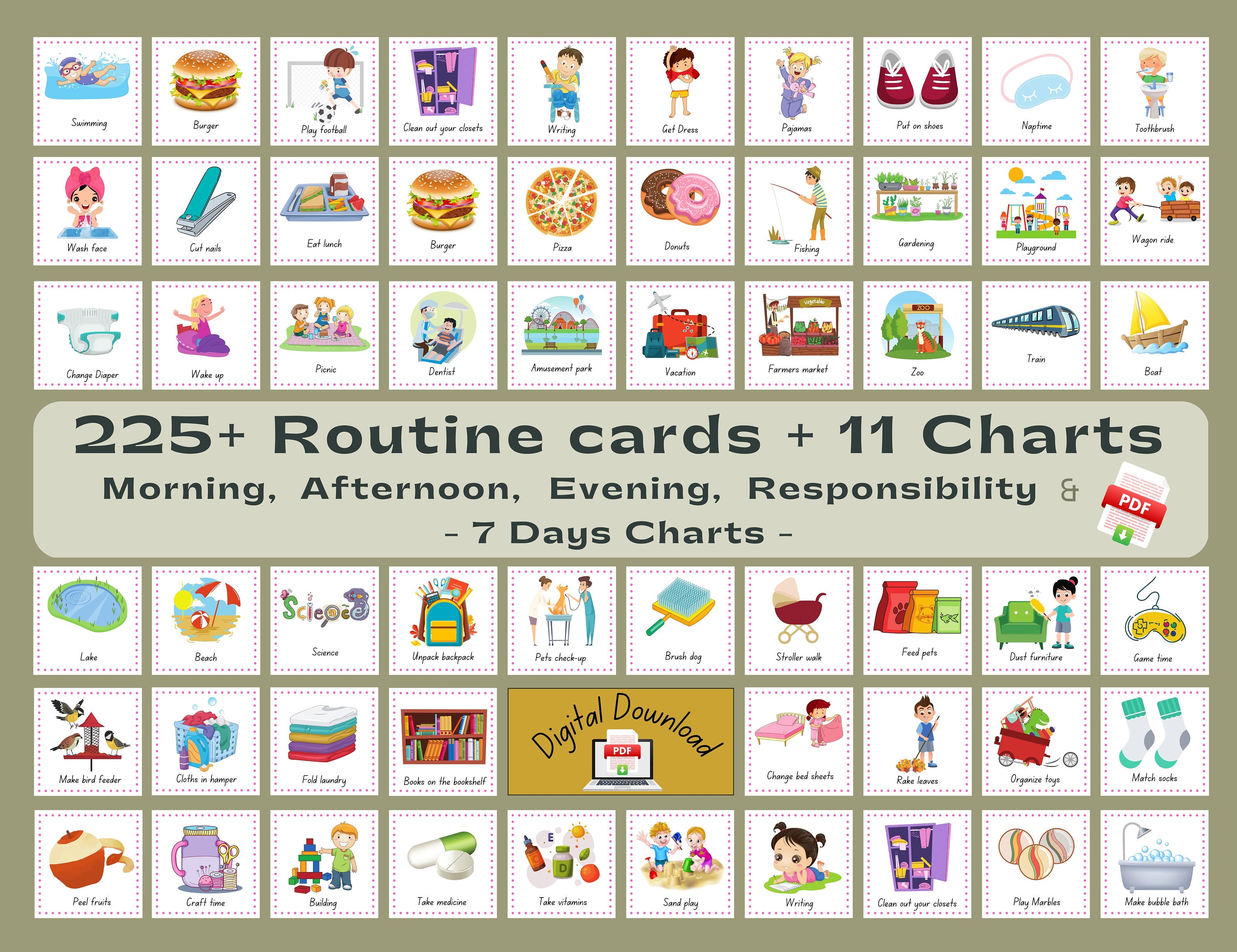 Daily Routine Picture Cards