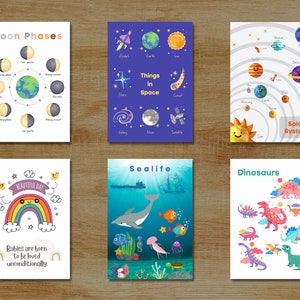 Set of 36 Educational Posters Home School Printables - Etsy India