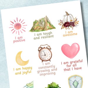 Positive Affirmation Poster for Kids – PRINTABLE Inspiring Daily Self ...