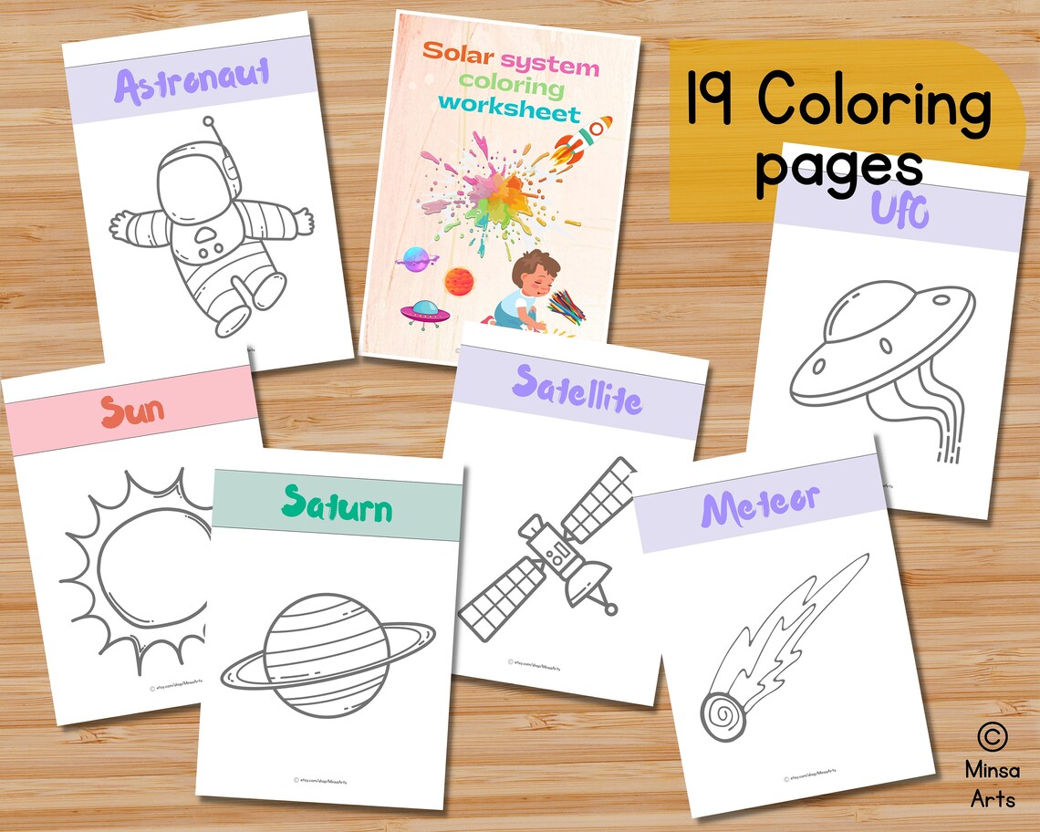 Solar System Busy Book Space Printable Busy Book Preschool - Etsy Canada