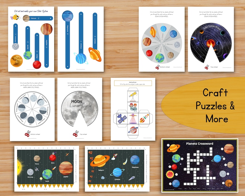 Solar System Busy Book Space Printable Busy Book Preschool - Etsy Canada