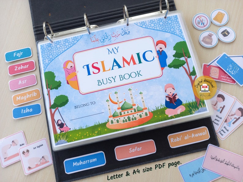 PRINTABLE Little Islamic Busy Book, Early Islamic Learning, Islamic ...