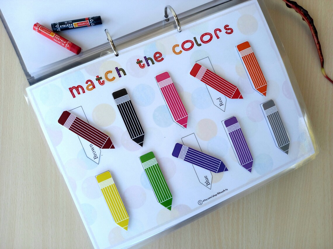 My First Busy Book Toddler Learning Binder Folder Preschool - Etsy