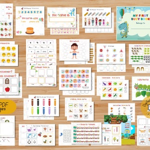 Busy Book Bundle 4in1, First Busy Book, Math Alphabet & Solar System ...