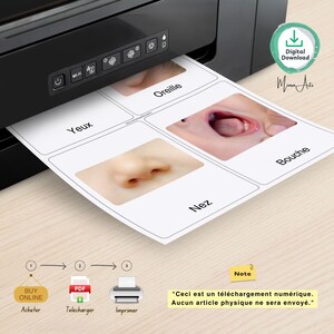 Montessori Body Parts Nomenclature Cards With Real Photos (printable ...