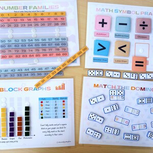 Math Busy Book Kindergarten Math Activities, Learning Busy Binder Maths ...