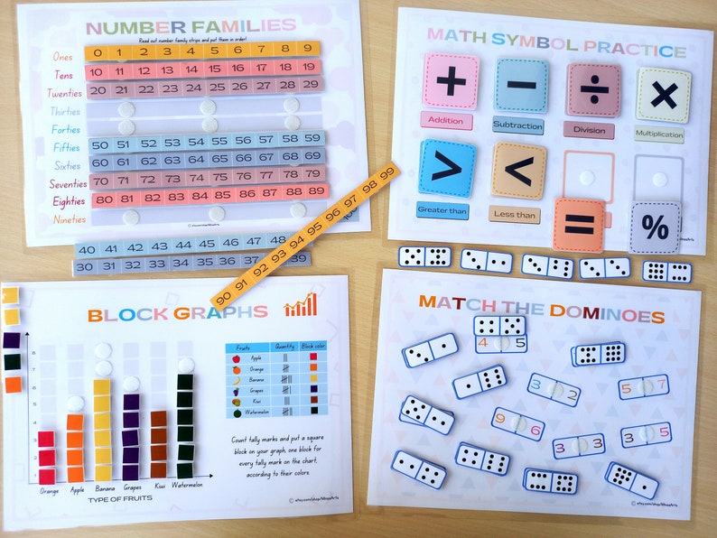 Math Busy Book Kindergarten Math Activities Learning Busy - Etsy