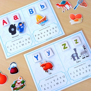 Alphabet Busy Book, ABC Quiet Book, Toddle Learning Binder, Printables ...