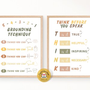 Calming Corner Counseling Posters Set of 8 | Self Regulation Therapy ...