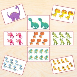 Preschool Math Activity Counting With a Dinosaur Theme 1-10 Number ...