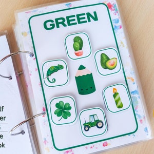 Colors Mini Busy Book for Toddlers #6 | Printable Sorting Matching ...