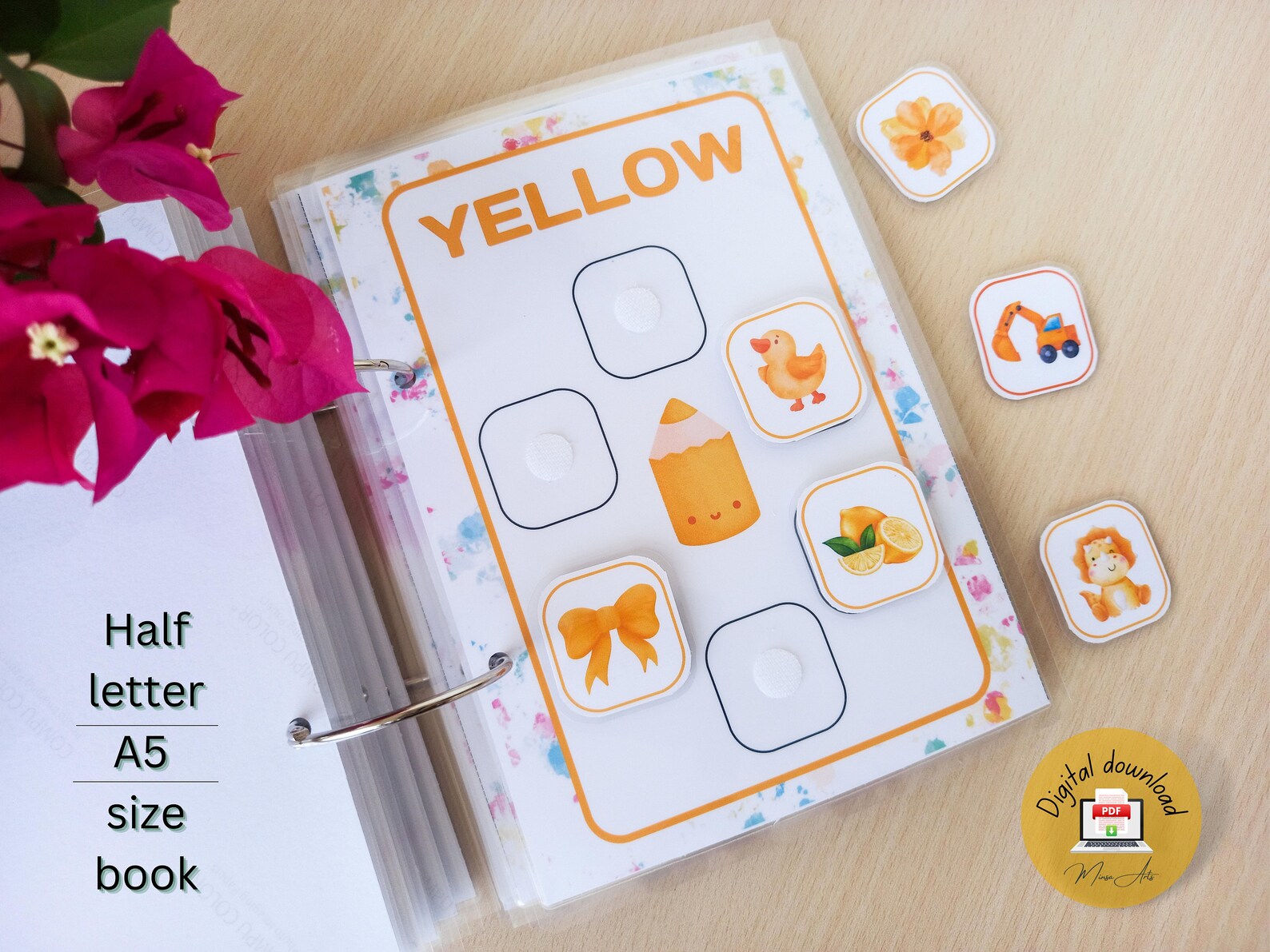Colors Mini Busy Book for Toddlers: Sorting & Matching (PDF) - Etsy