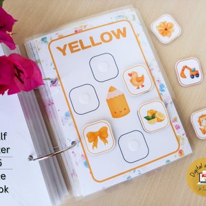 Colors Mini Busy Book for Toddlers #6 | Printable Sorting Matching ...