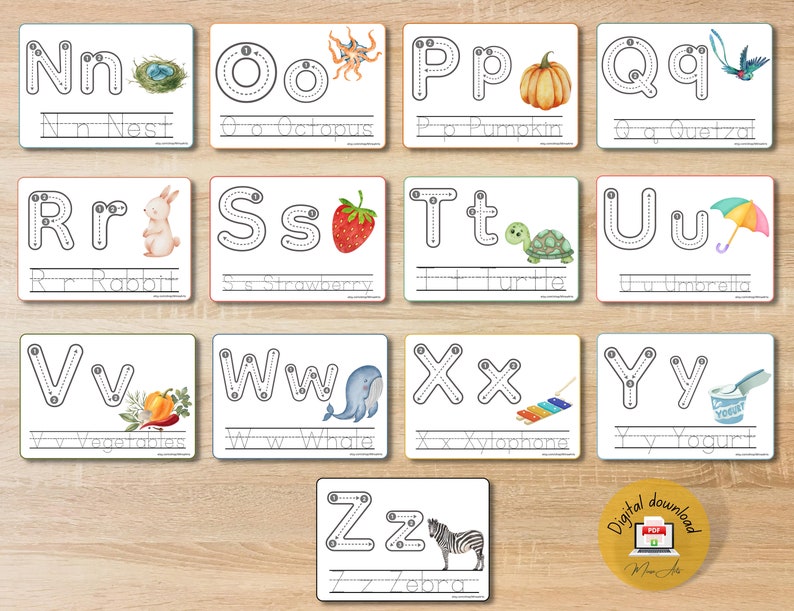 Alphabet Play Doh Printable Mats Preschool ABC Playdough - Etsy