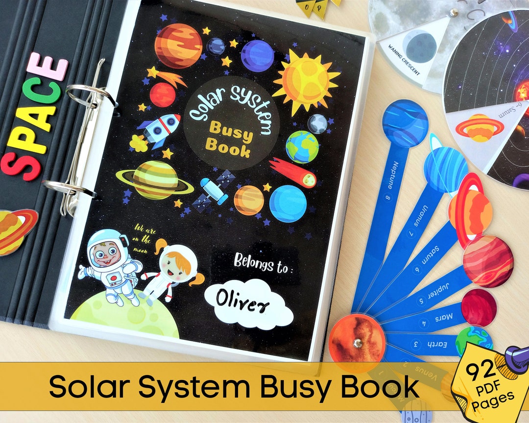 Buy Solar System Busy Book, Space Printable Busy Book, Preschool ...