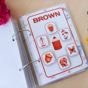 Colors Mini Busy Book for Toddlers #6 | Printable Sorting Matching ...