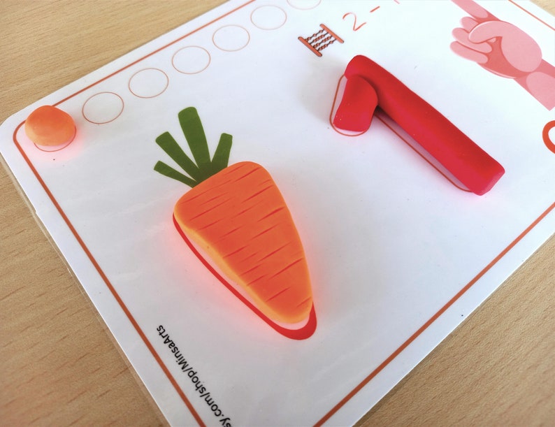 Numbers 1-10 Playdough Printable Mats Preschool Play Doh - Etsy