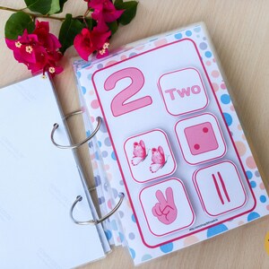 Toddler Numbers Mini Busy Book #4 | PRINTABLE Kindergarten Pre-k ...