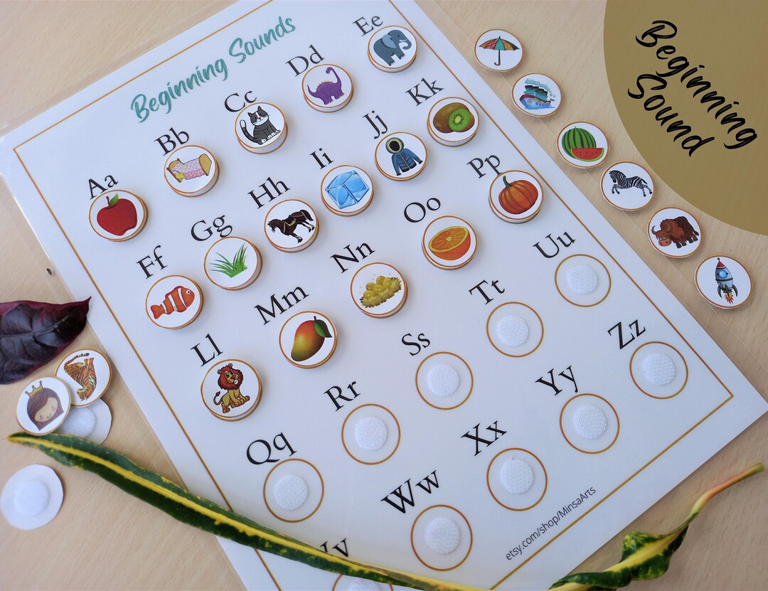 Beginning Sounds, Letter Sound Pitcher Matching, Homeschool Phonics ...