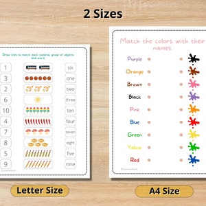 Printable Worksheets Bundle, Alphabet, Tracing, Color, Numbers, Shapes ...