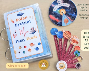 Outer Space Busy Book Solar System Learning Binder Preschool - Etsy