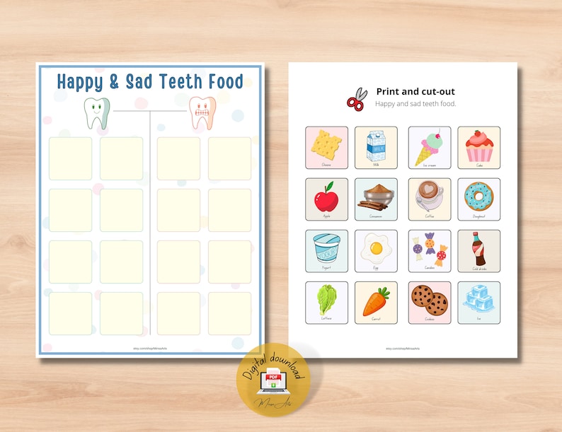 Dental Health and Anatomy Printable for Better Oral Hygiene - Etsy