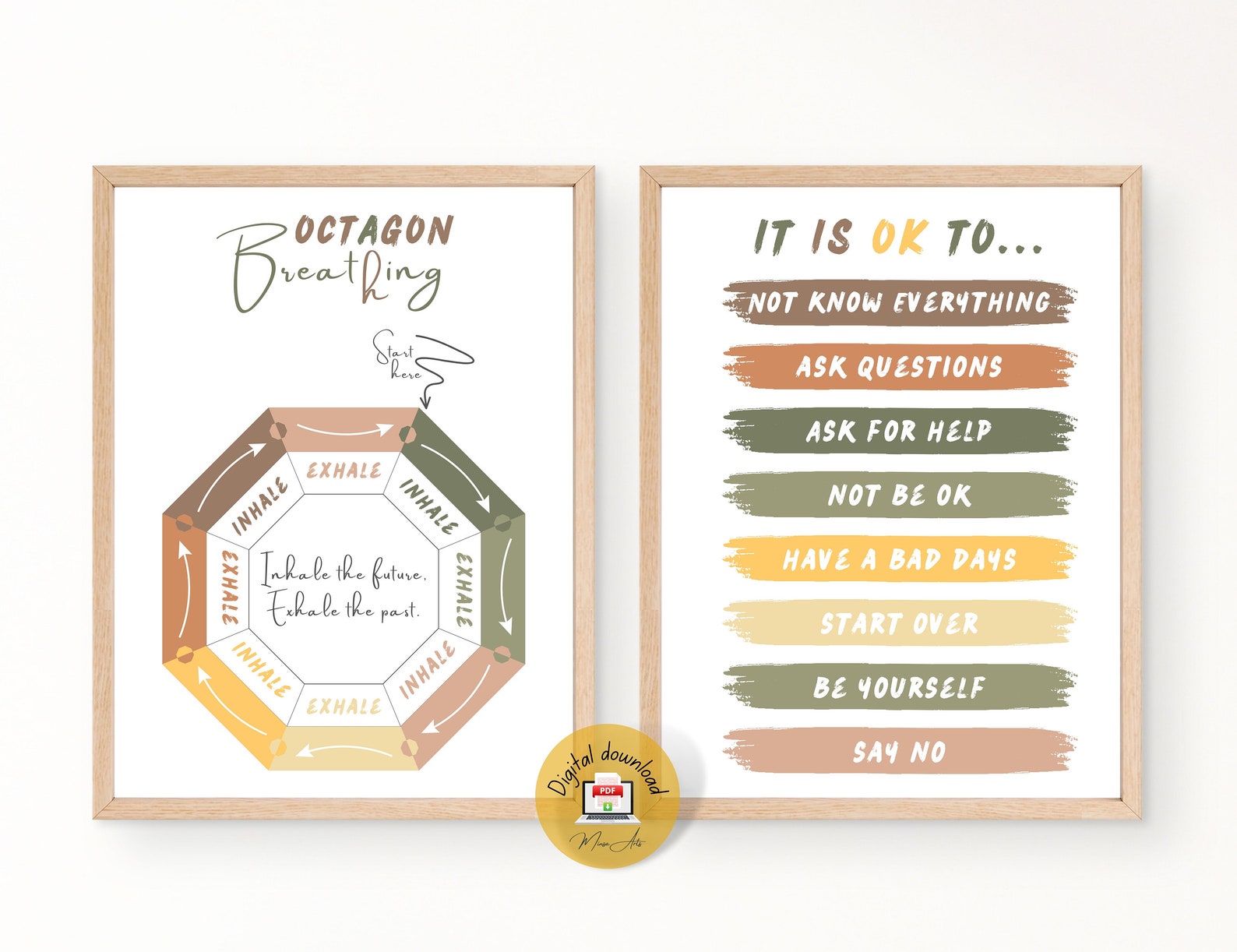 Calming Corner Counseling Posters Set of 8 Self Regulation Therapy ...