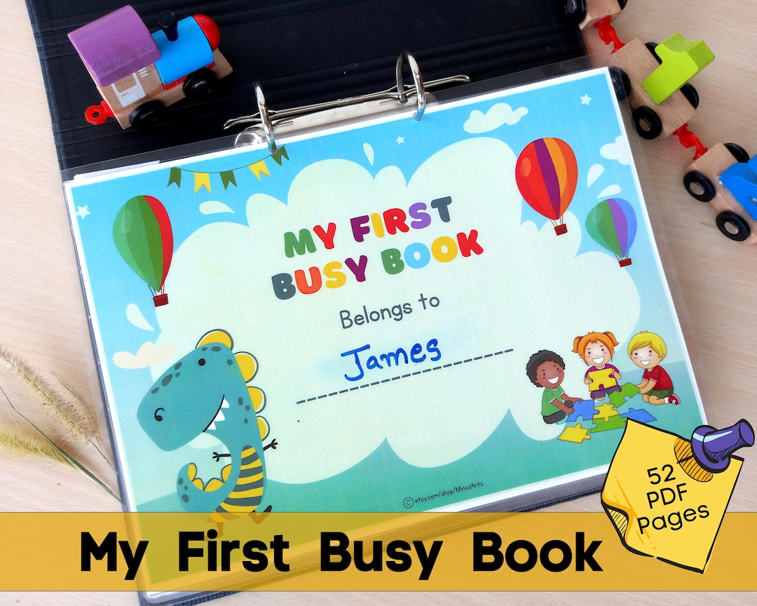 My First Busy Book: Toddler Learning Activities (PDF Printables) - Etsy