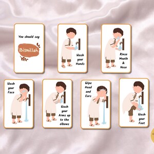 Step by Step Authentic Wudu Activity for Kids, Prophetic Abulution as ...