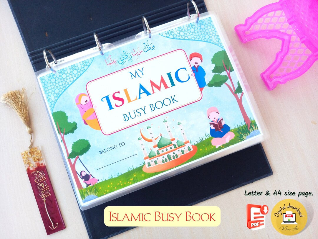 My Little Islamic Busy Book, Printable Muslim Toddler Binder Worksheets ...