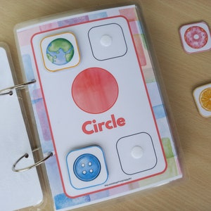 Shapes Mini Busy Book: Montessori Learning Toy (printable) - Etsy