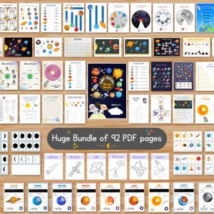 Solar System Busy Book: Space Learning Activities (PDF) - Etsy