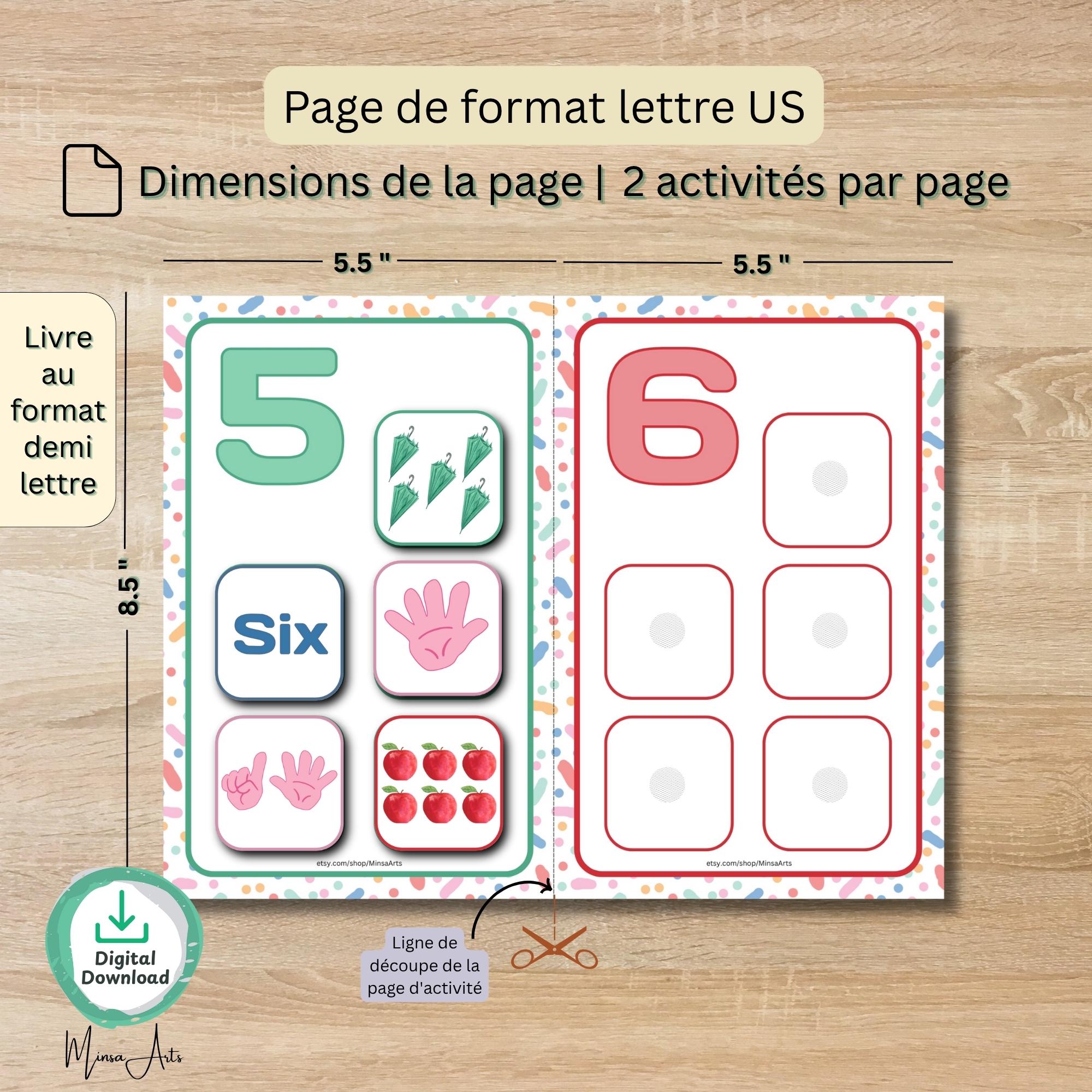 Montessori Number Busy Book: Printable Toddler Learning Game (PDF ...