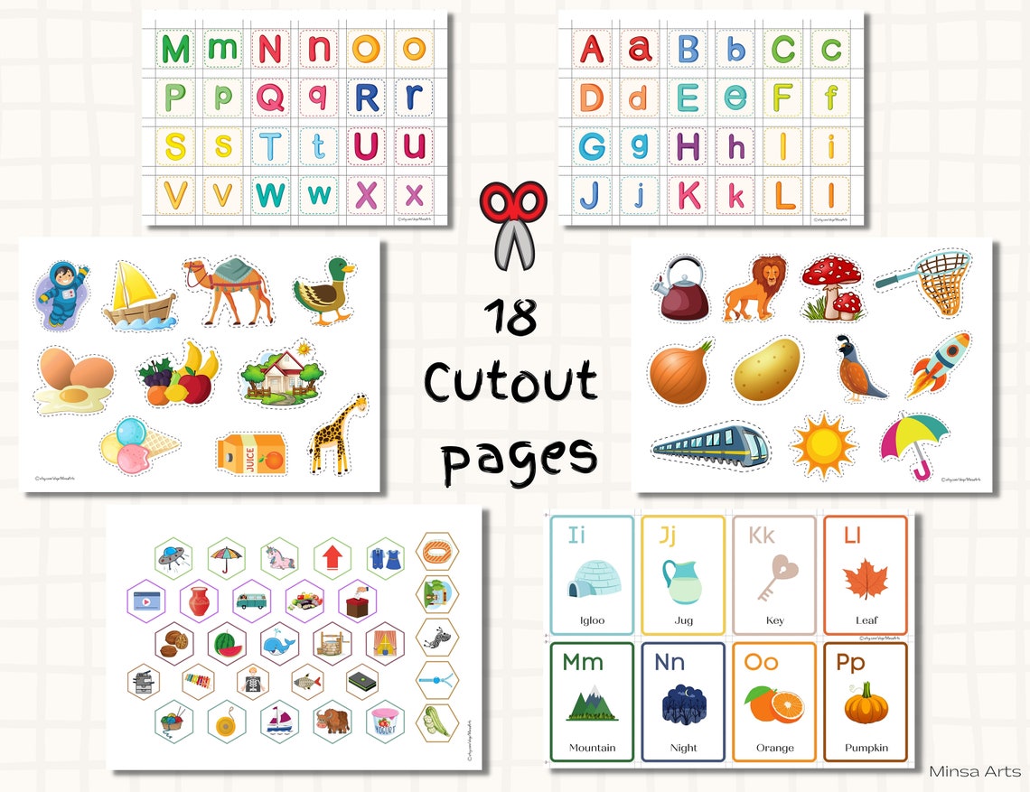 Alphabet Busy Book ABC Quiet Book Toddle Learning Binder - Etsy