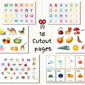 Alphabet Busy Book, ABC Quiet Book, Toddle Learning Binder, Printables ...