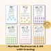 Numbers Flashcards 1-20 With Tracing Preschool Counting - Etsy