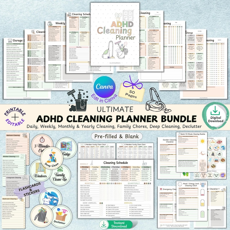 Declutter Canva Template - Etsy