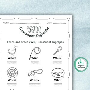 Printable Phonics Worksheets for Kids | Digraphs & Sound Blends PDF ...