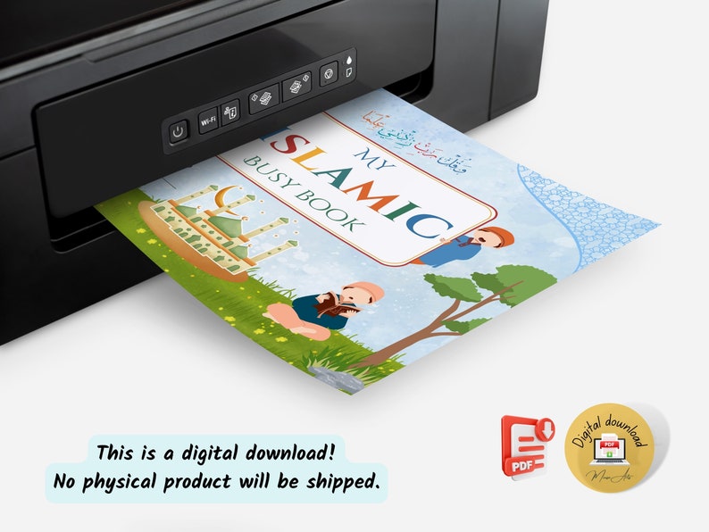 PRINTABLE Little Islamic Busy Book, Early Islamic Learning, Islamic ...