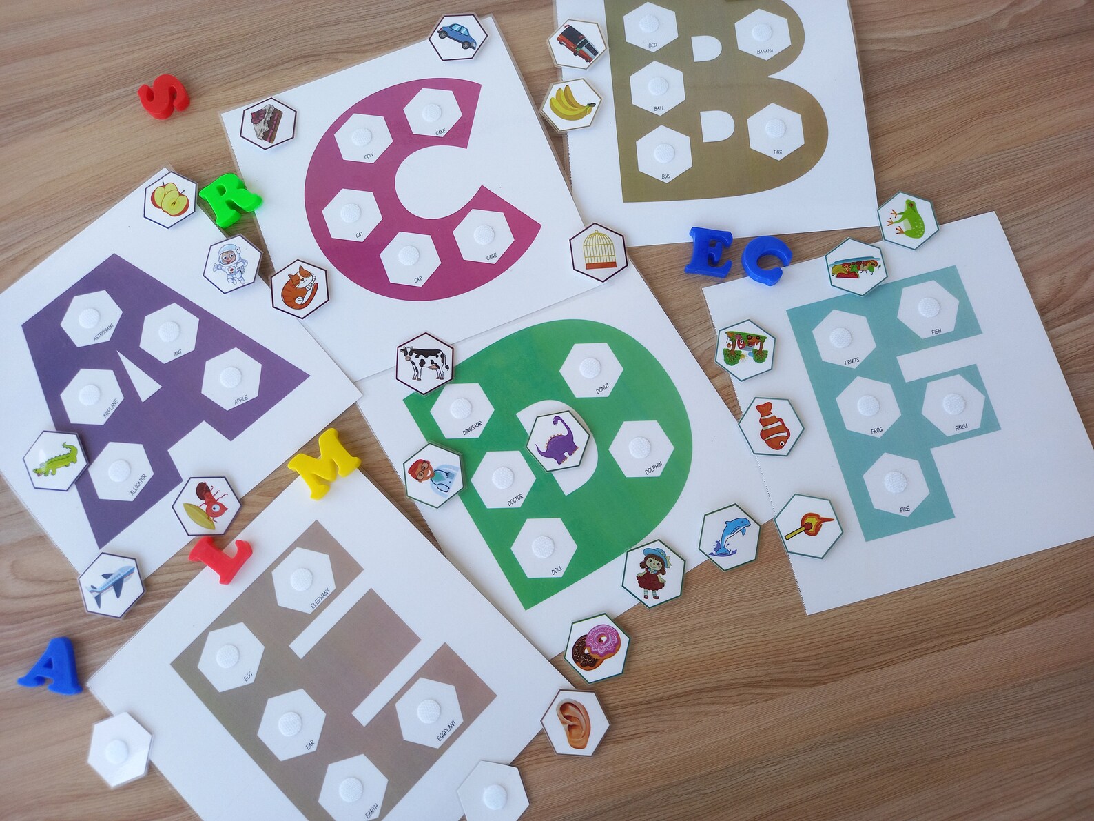 Alphabet Matching Game: Toddler ABC Learning Activity (digital Download ...