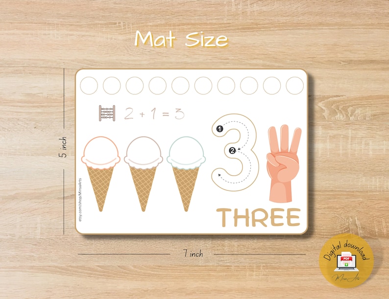 Numbers 1-10 Playdough Printable Mats Preschool Play Doh - Etsy