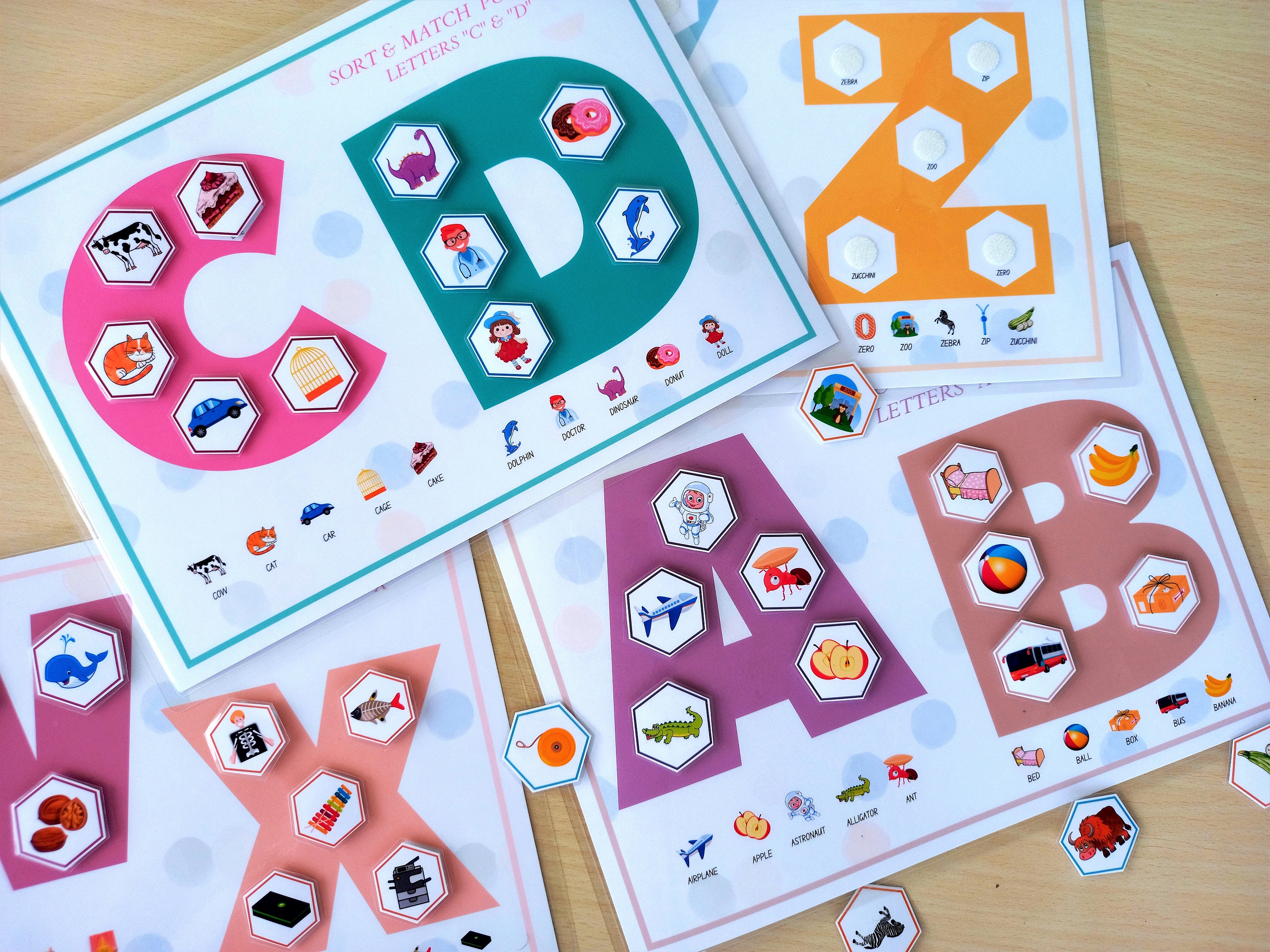 Alphabet Busy Book ABC Quiet Book Toddle Learning Binder - Etsy